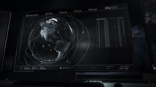 Secret Military Naval Base Scan By Modern Computer Surveillance ...