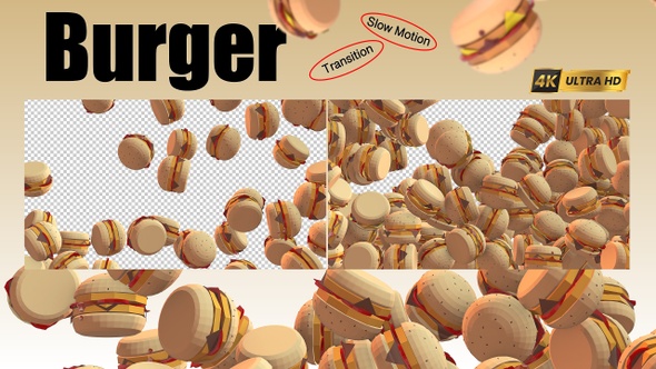 Burger Transition And Slow Motion, Motion Graphics | VideoHive
