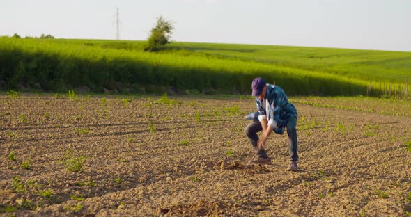 Extremely Angry Farmer on Farm Agriculture, Stock Footage | VideoHive