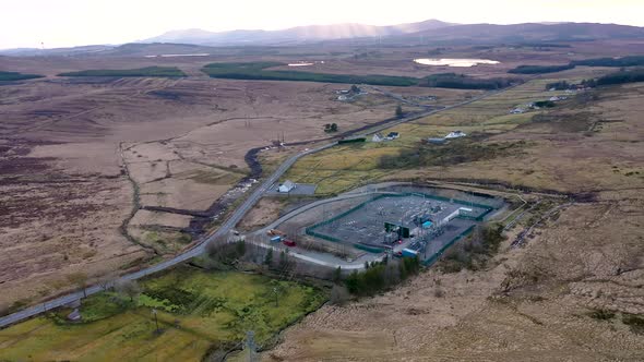 Aerial Image of Electricity Transmission Sub-station in County Donegal ...