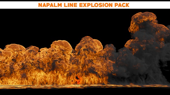 Napalm Line Explosion Pack, Motion Graphics | VideoHive