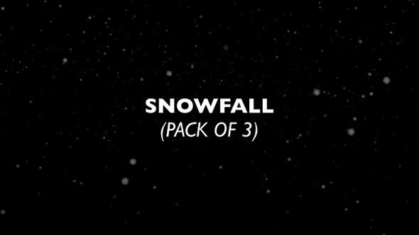 3 Snowfall Loops, Motion Graphics | VideoHive