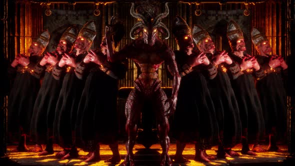 Goat Demon Baphomet VJ Loop, Motion Graphics | VideoHive