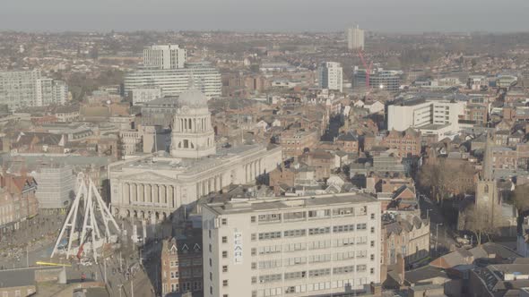 Birds eye view of the Exchange Arcade in Nottingham United Kingdom ...
