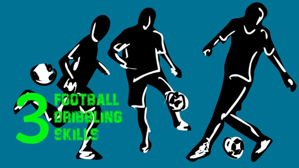 3 football dribbling skills , Motion Graphics | VideoHive
