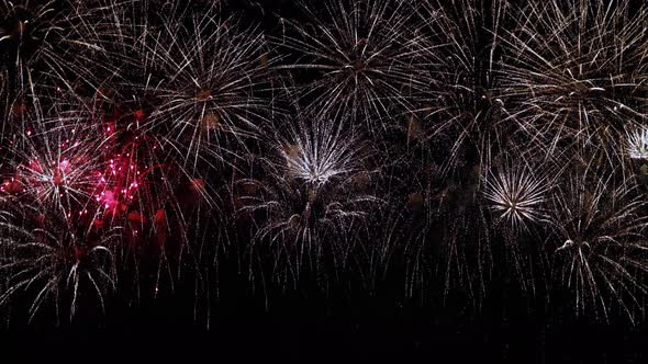 Colorful Fireworks Exploding in the Night Sky, Stock Footage | VideoHive