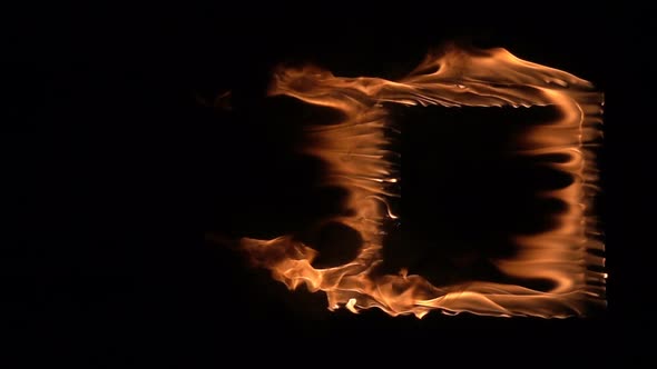 Square On Fire, Stock Footage | VideoHive