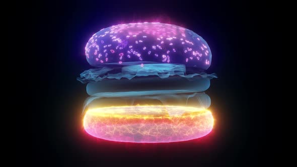 The Burger Hud Hologram Hd, Motion Graphics | VideoHive