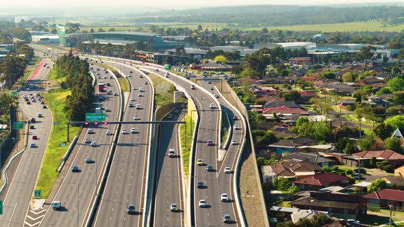 Multiple Lanes on Motorway, Stock Footage | VideoHive