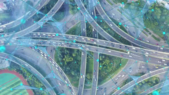 Smart traffic big Data concept, Stock Footage | VideoHive