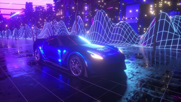 80s Retro Background 3d Animation, Motion Graphics | VideoHive