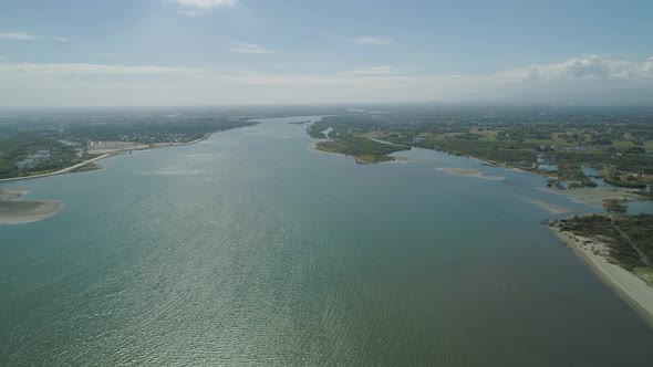 River Flowing Into the Sea, Stock Footage | VideoHive