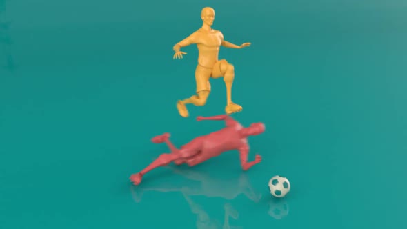 3D motion design of a football game, Motion Graphics | VideoHive