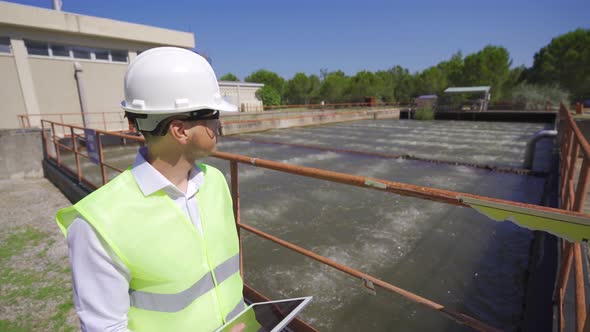 Waste water pool., Stock Footage | VideoHive