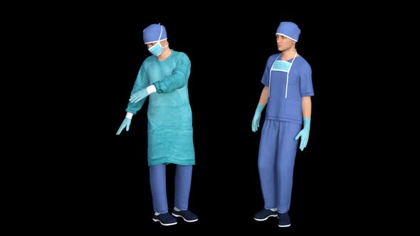 Two Doctors Communicate, Motion Graphics | VideoHive