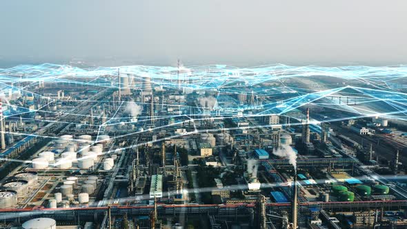 Smart factory concept. Communication network, Stock Footage | VideoHive