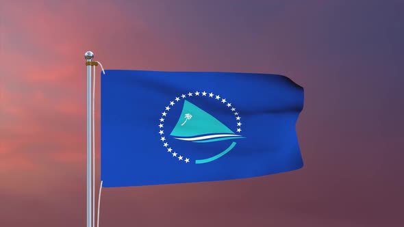 Pacific Community Flag, Motion Graphics | VideoHive