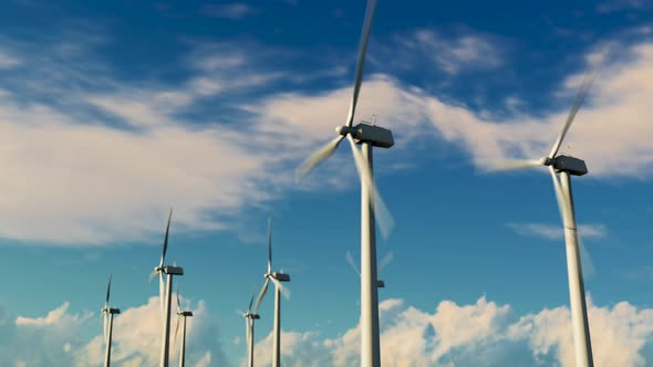 Wind power generation, Motion Graphics | VideoHive