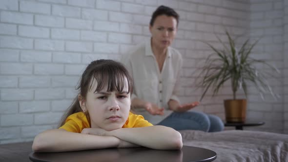 Talking problems with child., Stock Footage | VideoHive
