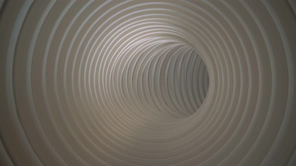 Moving Forward Inside a Tube Conceptual Look at Time, Stock Footage