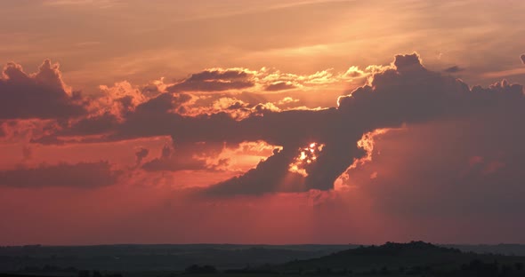 Moving Clouds - Sunset, Stock Footage | VideoHive