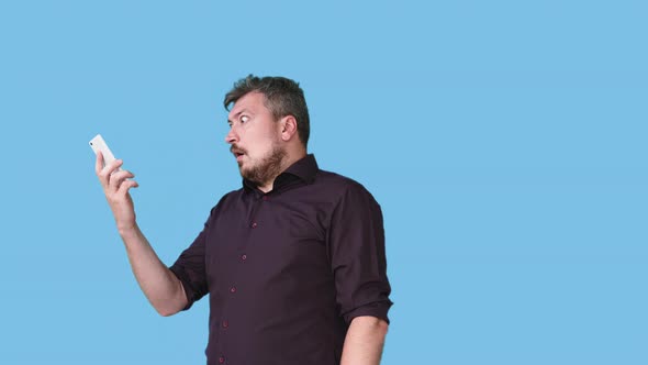 Phone Scam Wtf Reaction Shocked Man Weird Call Gif, Stock Footage ...