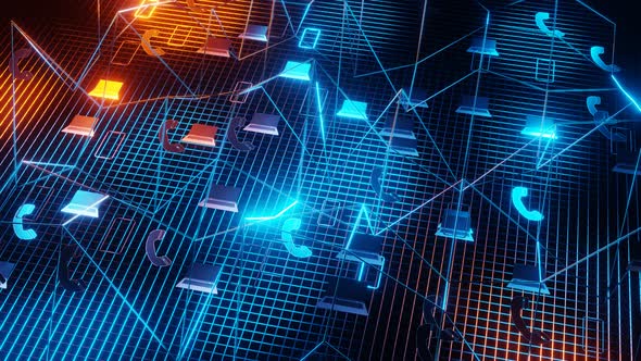 4K Digital world background binary map technology. Global network ...