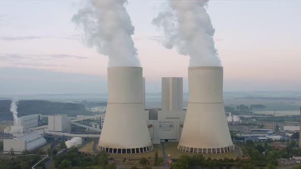 One of the Largest Coal-fired Power Plants in Germany, Stock Footage