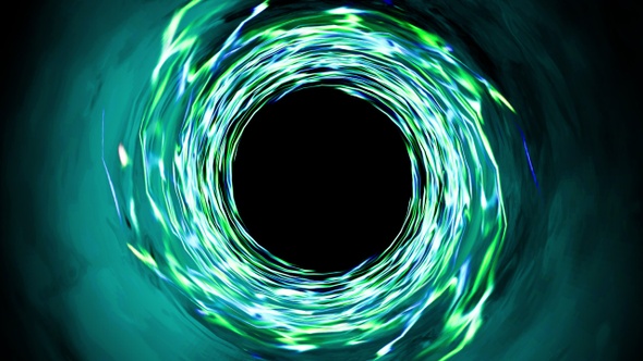 Rotation of the hollow vortex effect from the inside towards the camera ...