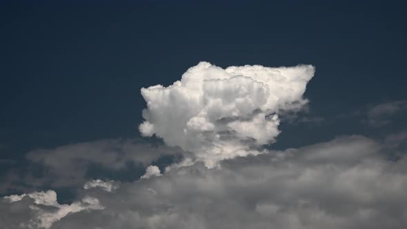 White Fluffy Cloud Exploding in Sky, Stock Footage | VideoHive