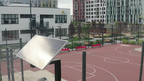 Top view of a new solar battery., Stock Footage | VideoHive