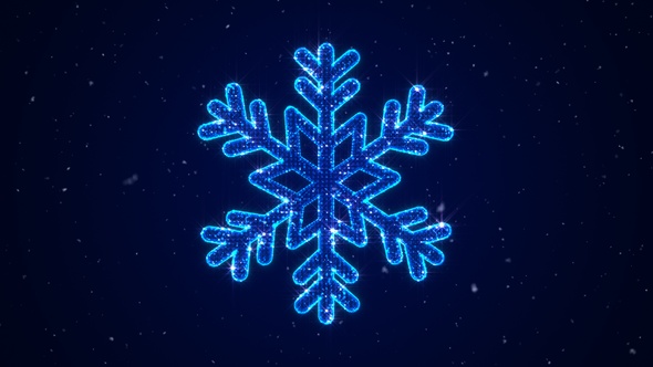 Snowflake 3D Hologram, Motion Graphics | VideoHive