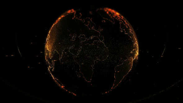Rotating Planet Earth, Motion Graphics | VideoHive