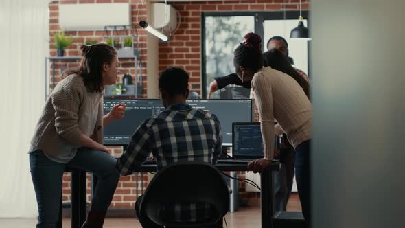 Coders Discussing About Source Code Compiling Discovers Errors and Asks ... Coders Discussing About Source Code Compiling Discovers Errors and Asks ...