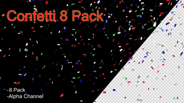 Confetti 8 Pack Hd, Motion Graphics | VideoHive
