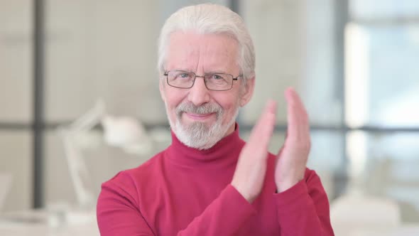 Old Man Clapping Applauding, Stock Footage | VideoHive