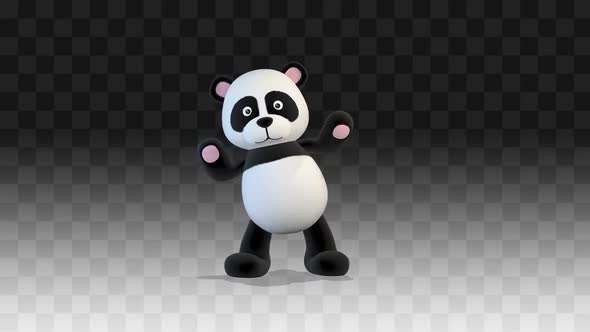 Panda Bear Cheering Fans, Motion Graphics | VideoHive
