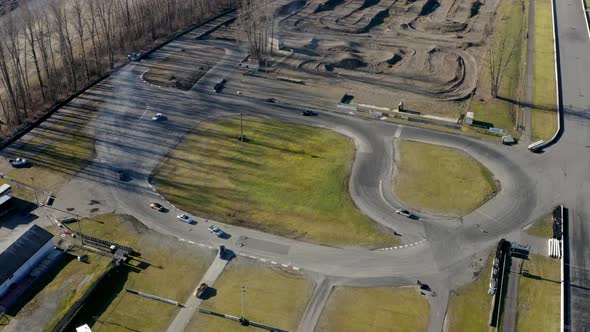Cars Racing At The Mission Raceway Park In Mission, British Columbia ...