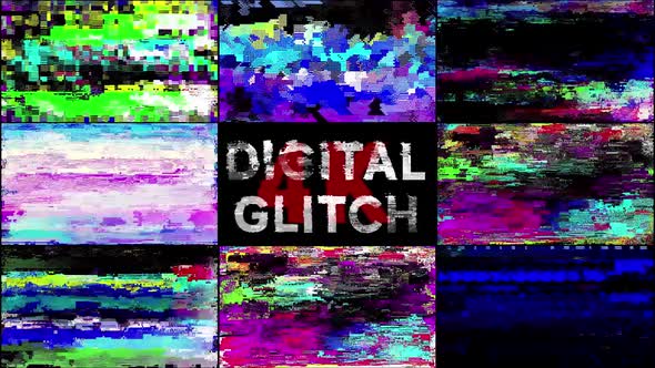 4k Digital Glitch, Motion Graphics | VideoHive