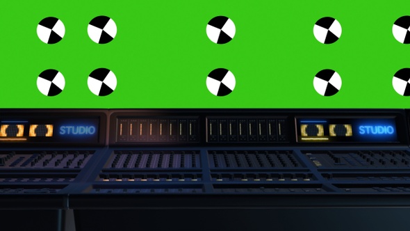 Recording Studio Mixer With A Green Screen 4, Motion Graphics | VideoHive