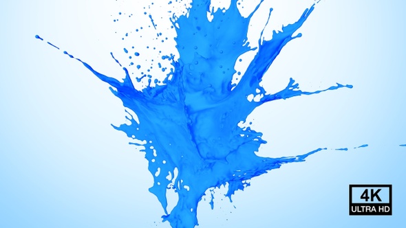 Blue Paint Explosion 4K, Motion Graphics | VideoHive