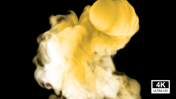 Yellow Smoke Helix 4K, Motion Graphics | VideoHive