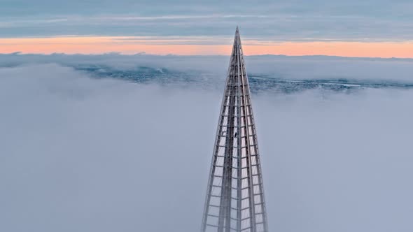 Skyscraper in the Clouds, Stock Footage | VideoHive