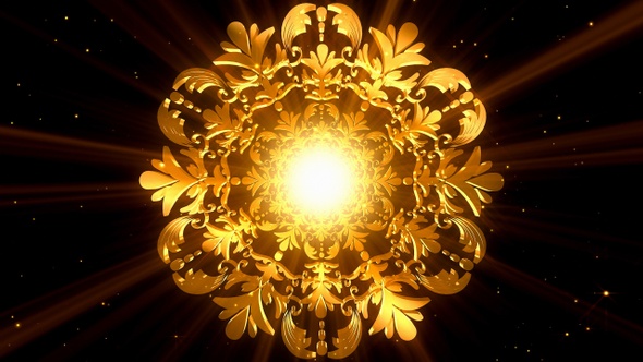 Gold Mandala Background, Motion Graphics | VideoHive