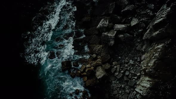 Storm Sea Cliff Aerial, Stock Footage | VideoHive