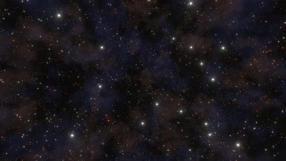 Space night sky with shining stars, galaxy exploration through outer ...