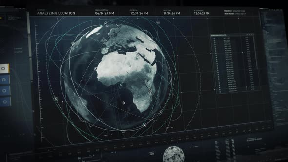 Futuristic Spy Program Checks Global Satellites Position By Data ...