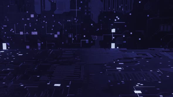 Impressive animation shows data flow in a motherboard in pc, Motion ...