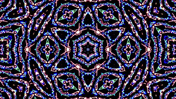 Beautiful abstract kaleidoscope that shines, a radiant light that ...