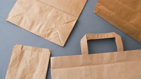 Disposable Paper Bags , Stock Footage | VideoHive